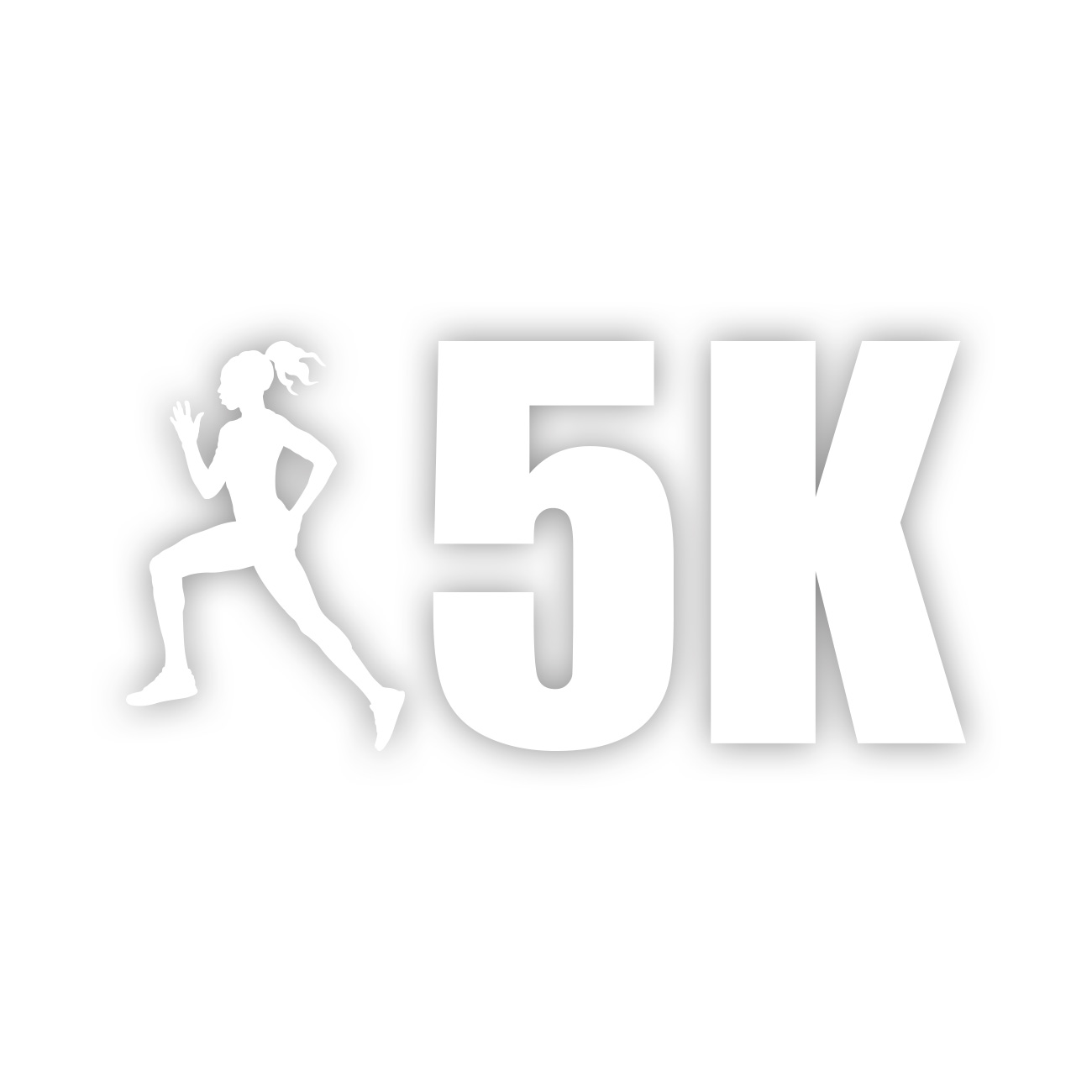 Womens 5K Sticker Decal Die Cut - Self Adhesive Vinyl - Weatherproof ...