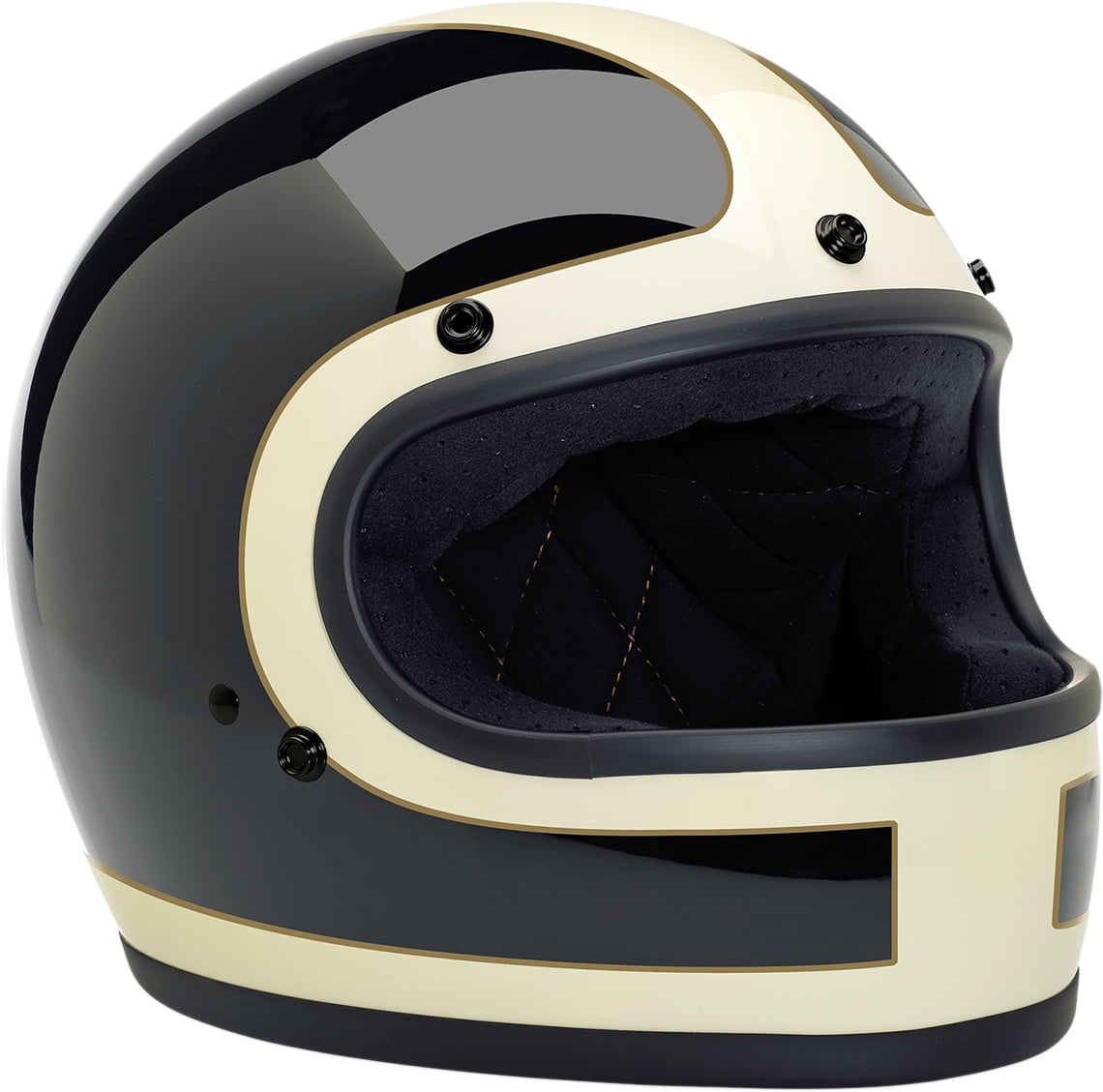 BILTWELL Gringo Full Face Tracker Helmets Vintage White Small GH-VBG ...