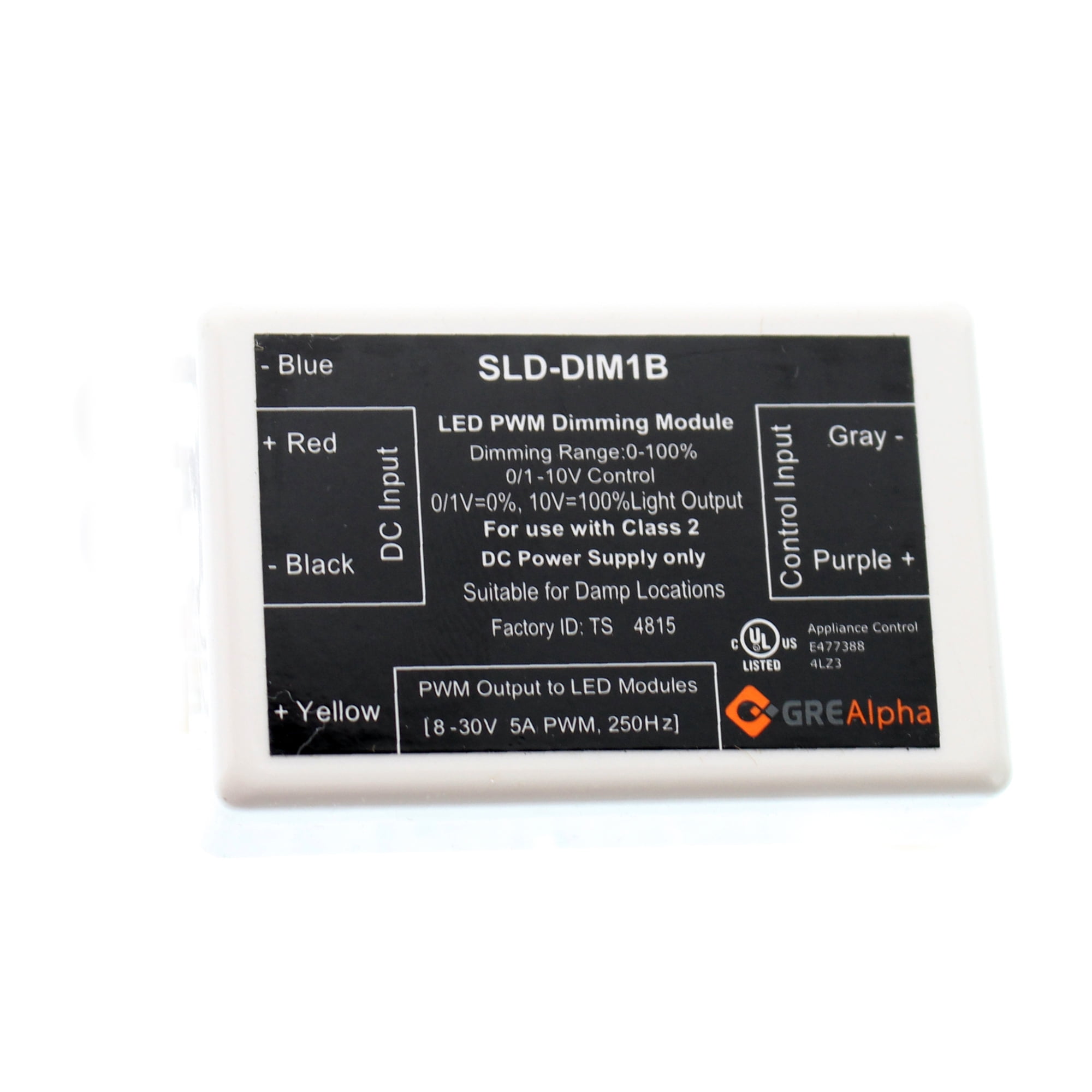 GREAlpha SLD-DIM1B LED PWM Dimming Module, 8-30Vdc @ 5-Amp PWM, 0-10V ...