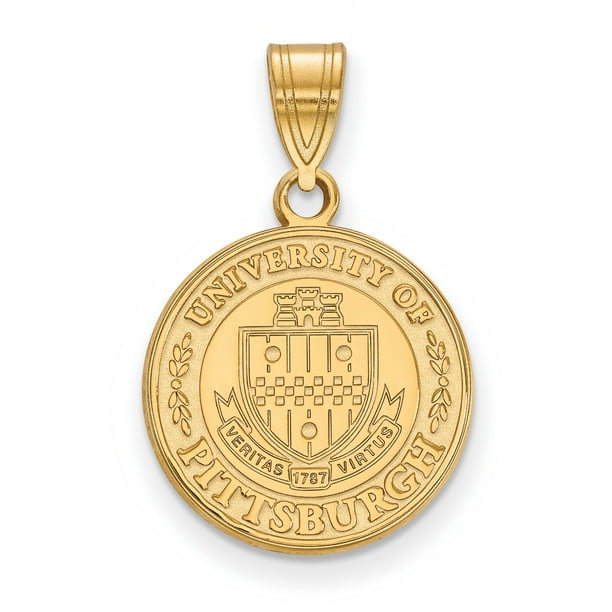 University of Pittsburgh Panthers School Seal Pendant Gold Plated ...