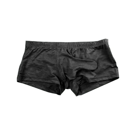 Sexy Men's Long Cock Penis Sleeve Boxers Low Waist Bikini Underwear ...