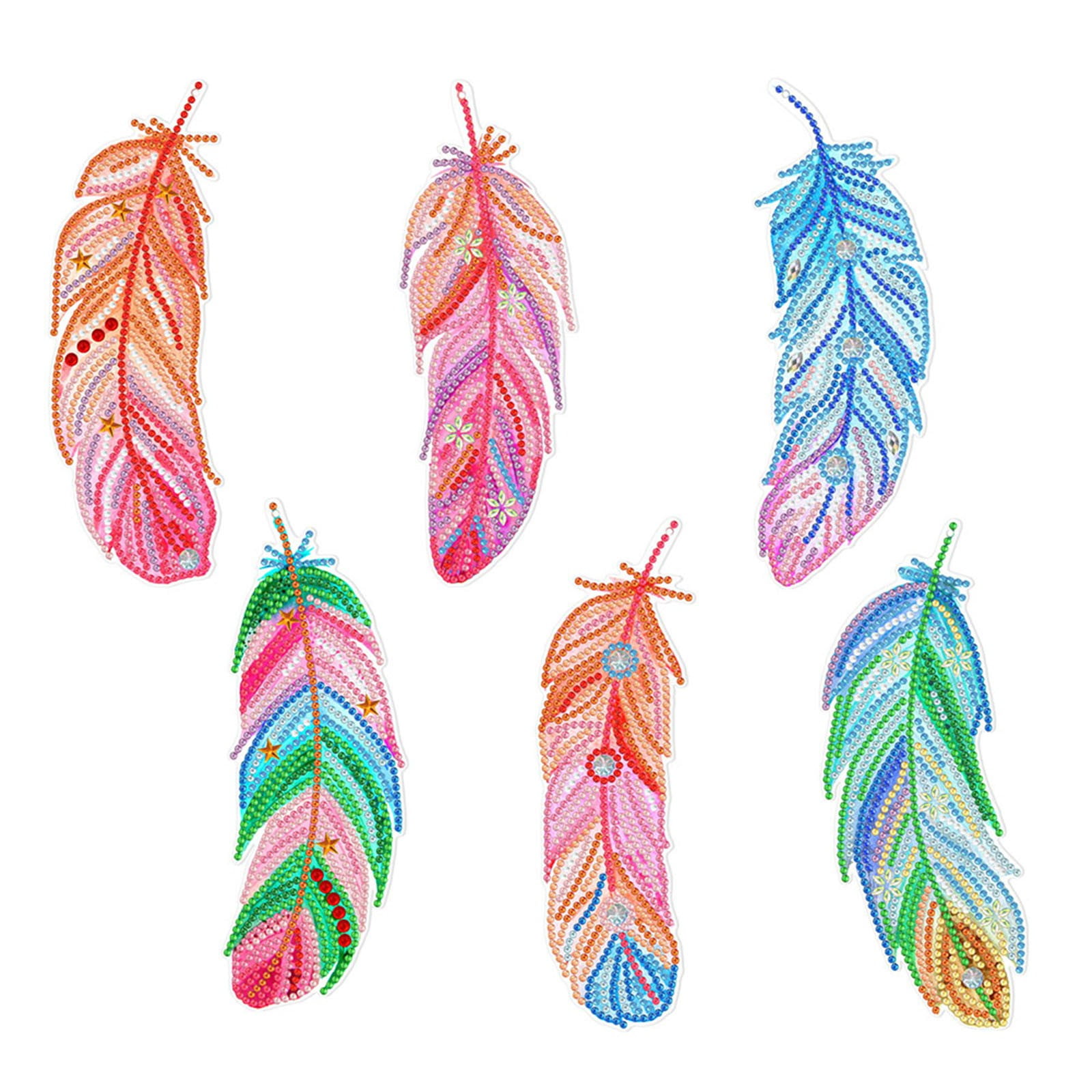 Click here for Mnh Dreamland 6 Pcs 5d Bookmarks Diy Feather Bookm... prices