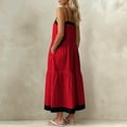 Asgosdo Women Summer Cami Dresses Sleeveless Open Back Tiered Pleated ...