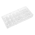 21-Cavity Chocolate Mold, Semi-Circular Prism Soccer Chocolate Mold ...