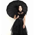 Gothic Rebel Black Pagoda Umbrella - Perfect for Rain or Shine, Ideal ...