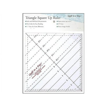 Quilt In A Day Triangle Square Up Ruler-4-1/2"X4-1/2" - Walmart.com