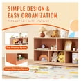 Cubby Storage Cabinet, 5 Compartment Mobile Tray Organizer, Kids ...
