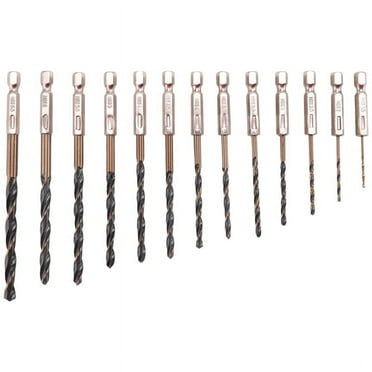 TSV Allen Wrench Drill Bits Set, Magnetic S2 Alloy Steel Hex Bits, 1/4 ...