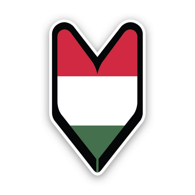 Hungarian Driver Badge Sticker Decal - Self Adhesive Vinyl ...