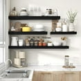 Floating Shelves,Extra Large and Thick Wood Shelves Mounted Storage ...