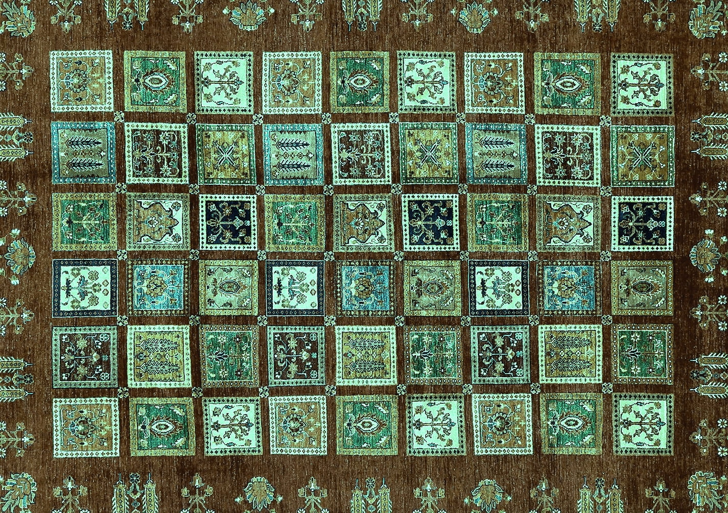 Ahgly Company Machine Washable Indoor Rectangle Abstract Turquoise Blue ...