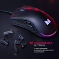 Monster Alpha 9.0 RGB Wired Gaming Mouse, 16000 DPI, Programmable Buttons & LED Lighting ...