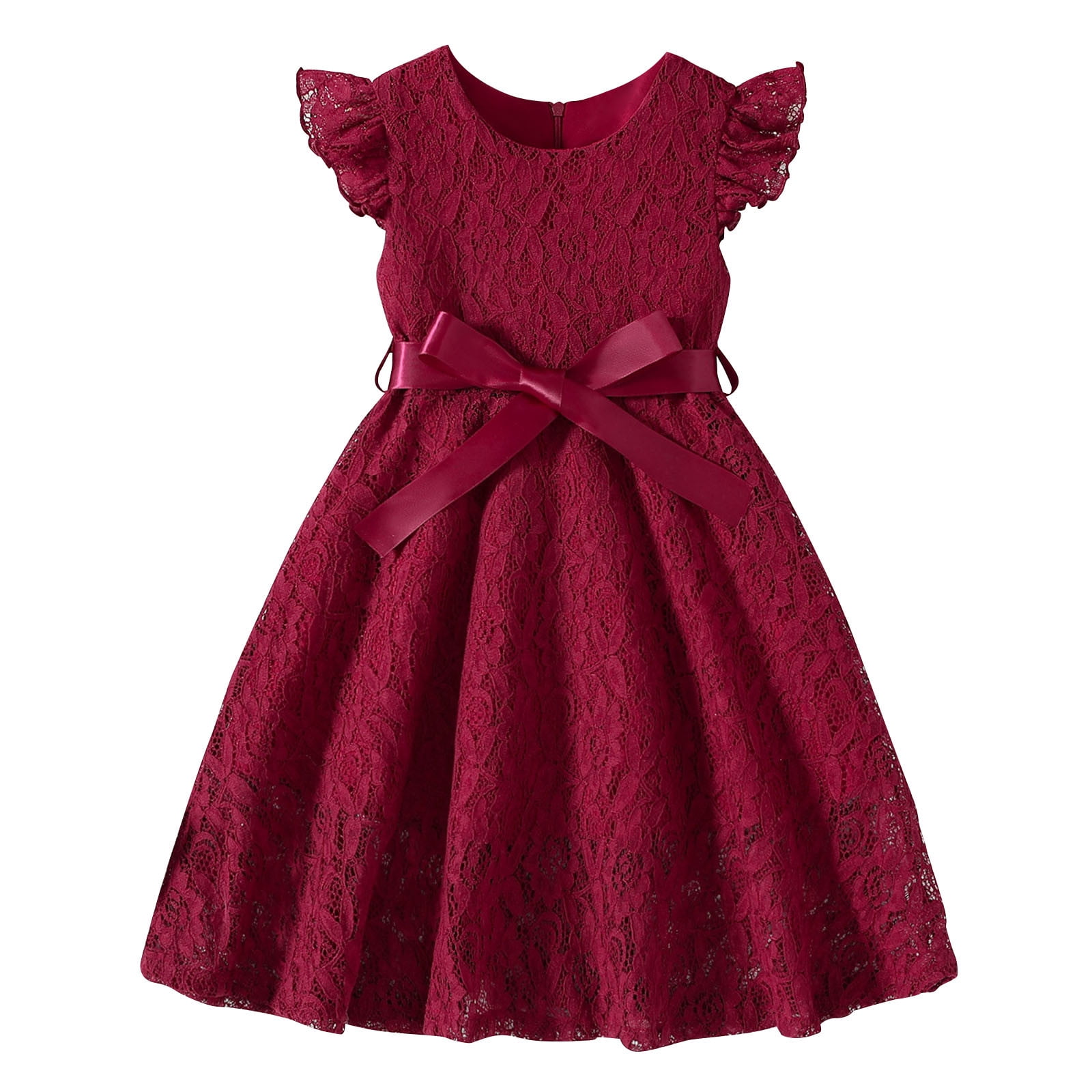 Click here for Biudgviw Toddler Girls Lace Dress Summer Ruffle Sl... prices