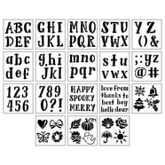 Alphabet Handlettered Script Stencils - 12" x 12" by Craft Smart® - 86 ...