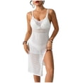 SOOMLON Women Beach Cover up Swimsuit Knitted Swimsuit Coverup Spilt ...