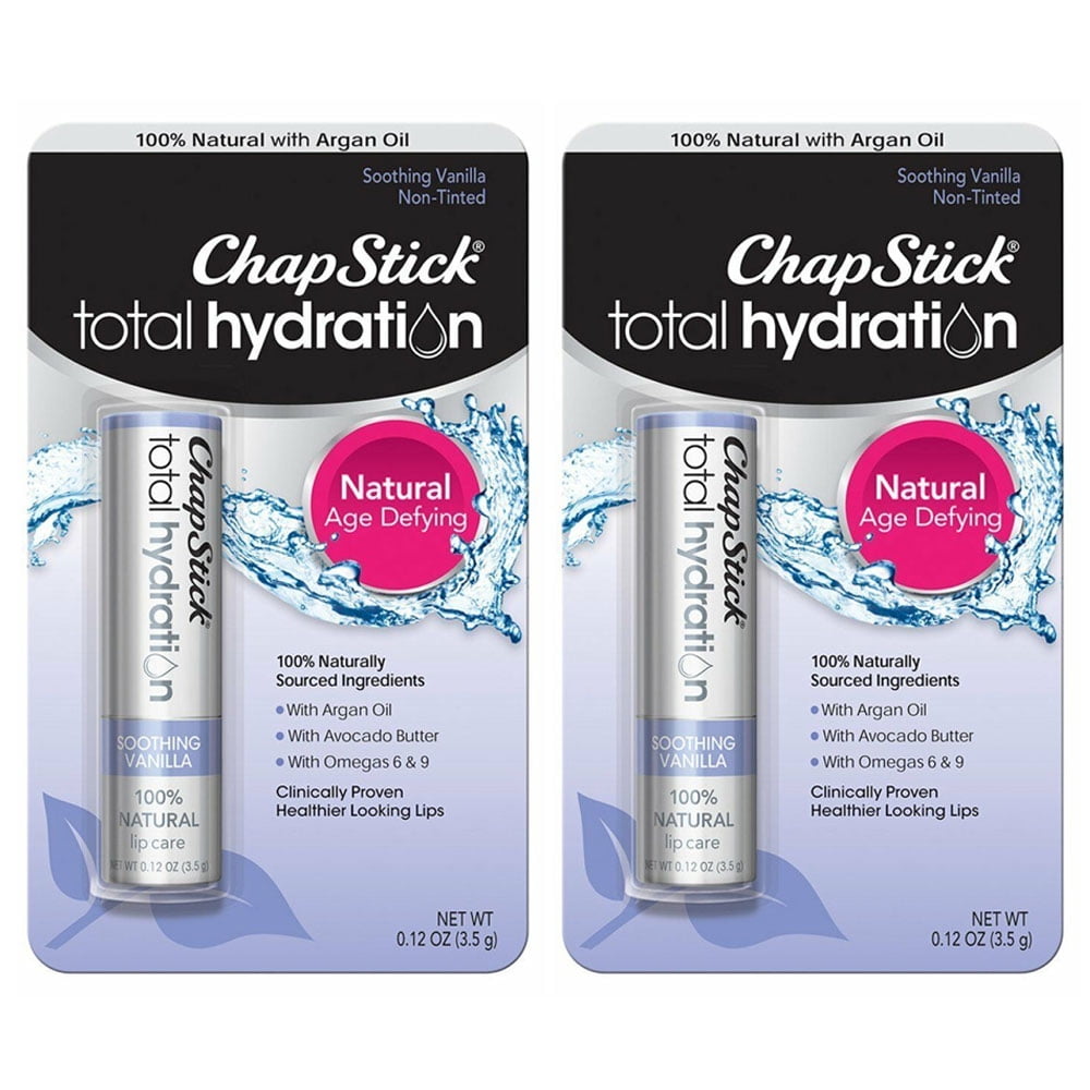 (2 Pack) Chap Stick Total Hydration Vanilla 0.12 Ounces - Walmart.com