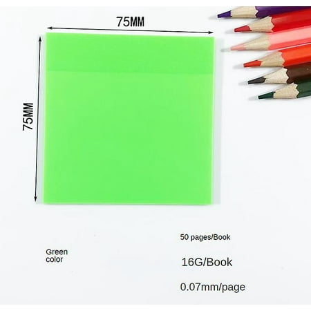 Pastel Transparent Sticky Notes, 3x3?± Clear Sticky Tabs, Translucent ...