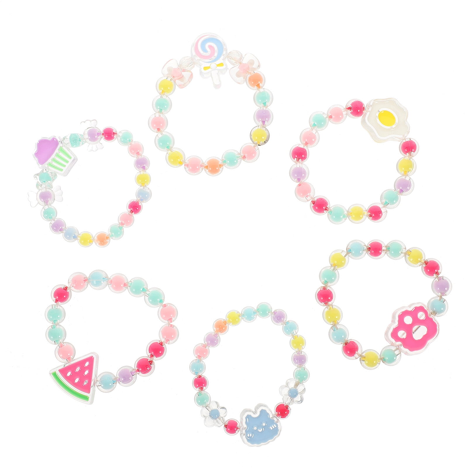 Click here for Kakowely 6pcs Plastic Bracelet Kids Bracelets Todd... prices