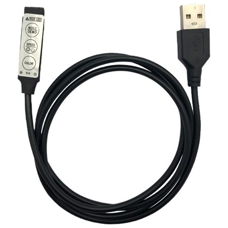 100cm Color Control USB LED Dimmer DC 5V Party RGB Controller Light ...