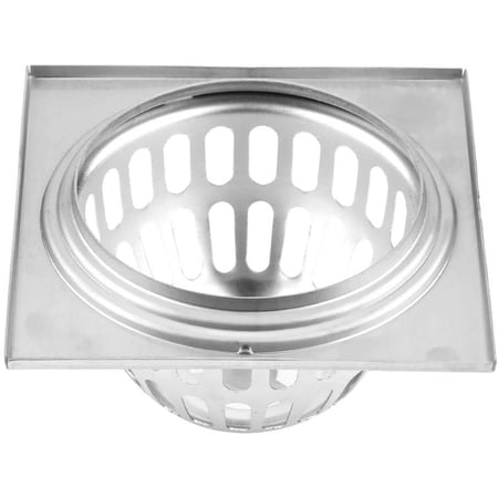 11.7cm Square Shower Floor Drain Balcony Floor Drainage Gully Stainless ...