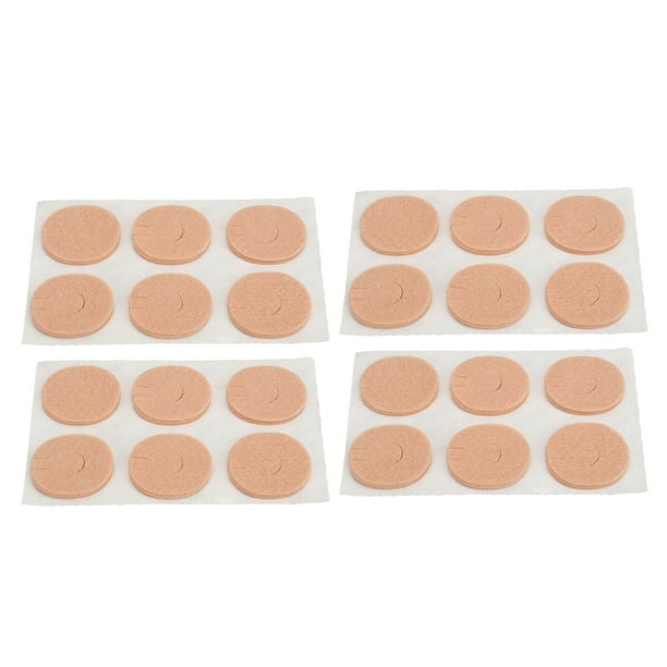 Felt Callus Cushions, Adhesive Skin Color Felt Corn Pads 24pcs Pain ...
