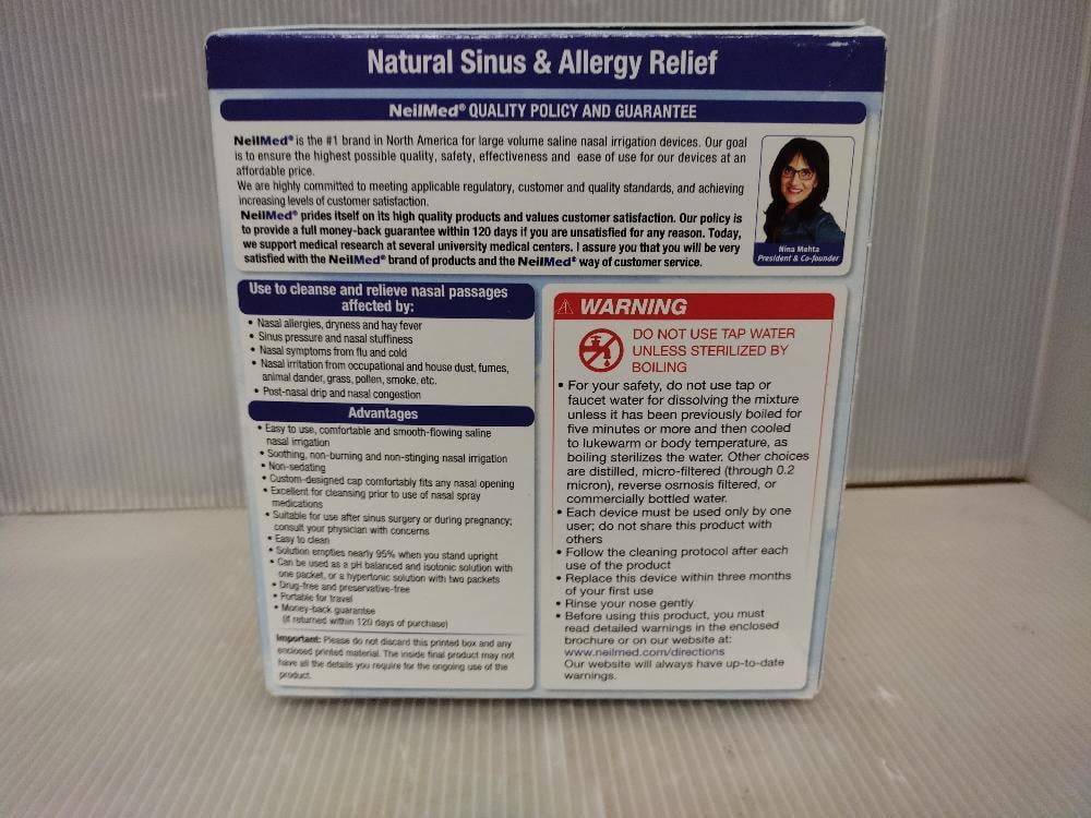 Buy NeilMed Sinus Rinse - A Complete Sinus Nasal Rinse Kit With 60 ...