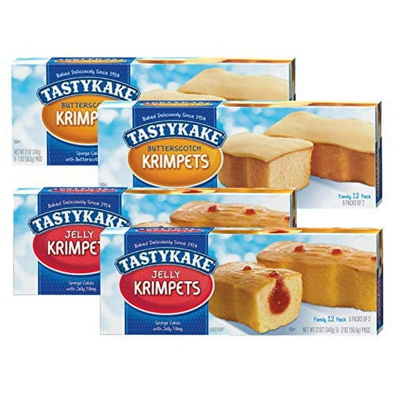 Tastykake Butterscotch Krimpets, Family Size 12 Count, 4-Pack ...