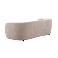 90.6" Curved Sofa, 3 Seater Boucle Couch, Modern Living Room Furniture ...