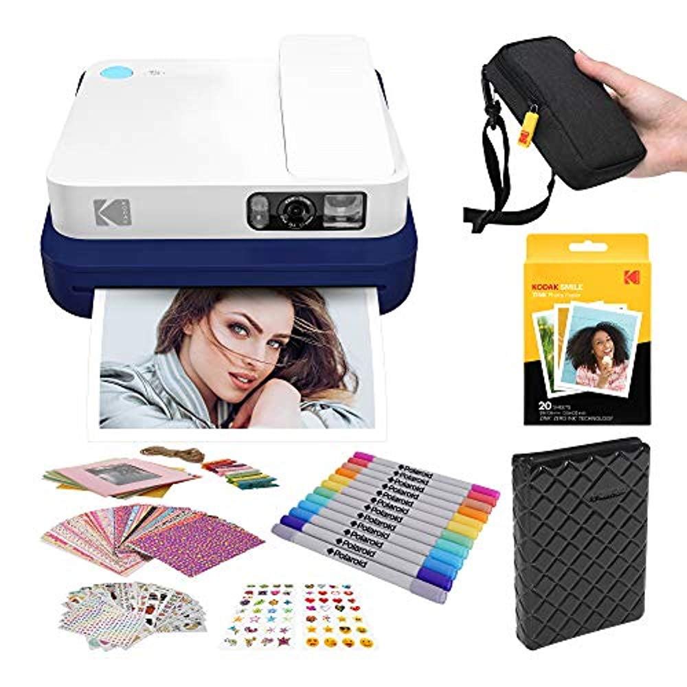 KODAK Smile Classic Digital Instant Camera with Bluetooth (Blue ...