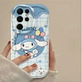 Sanrio Kuromi Hello Kitty Wave Soft Phone Case For Samsung Galaxy S24 Ultra S23 S22 Plus S21 S20 ...