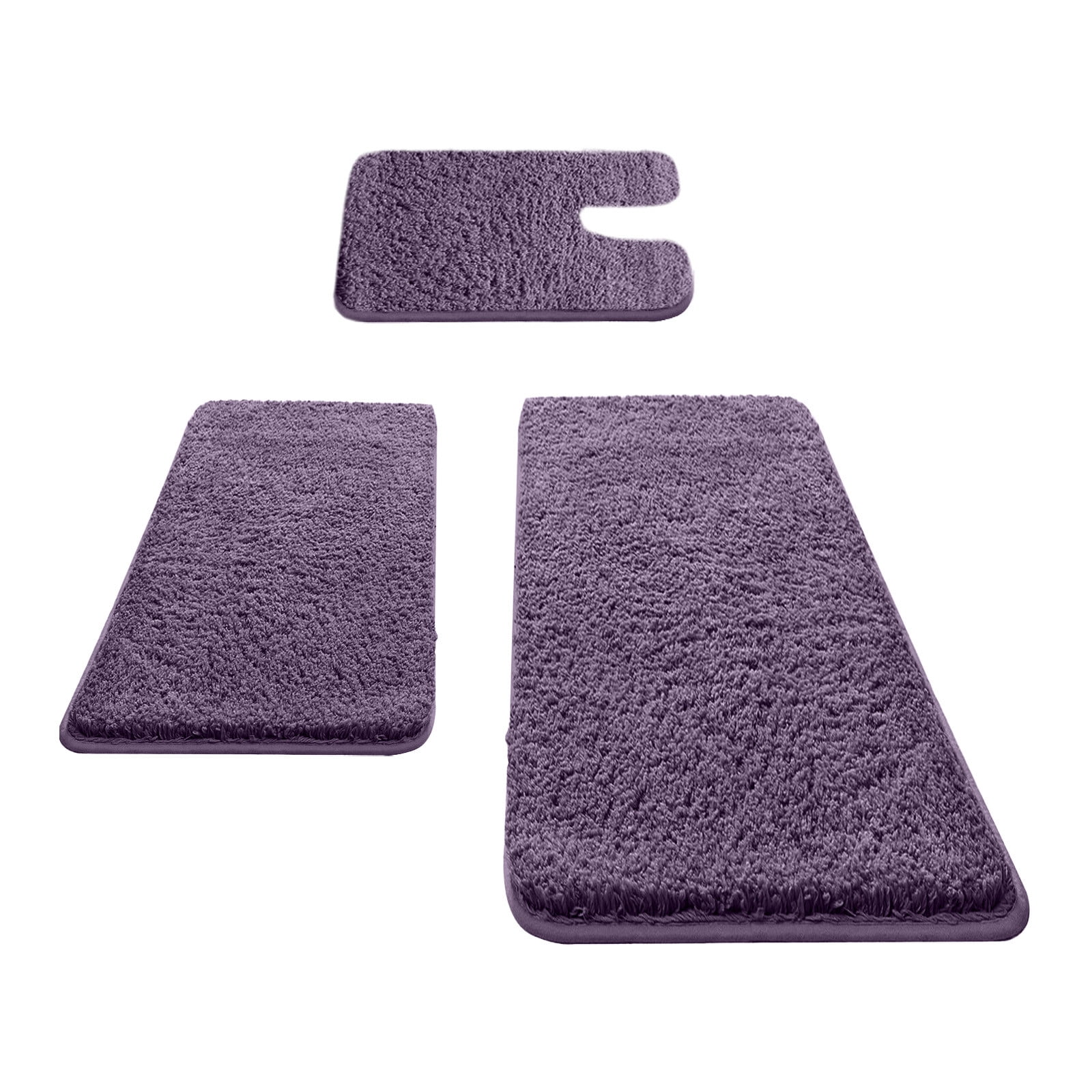 Click here for Tuosodrolic Purple 3-Piece Memory Foam Bathroom Ru... prices