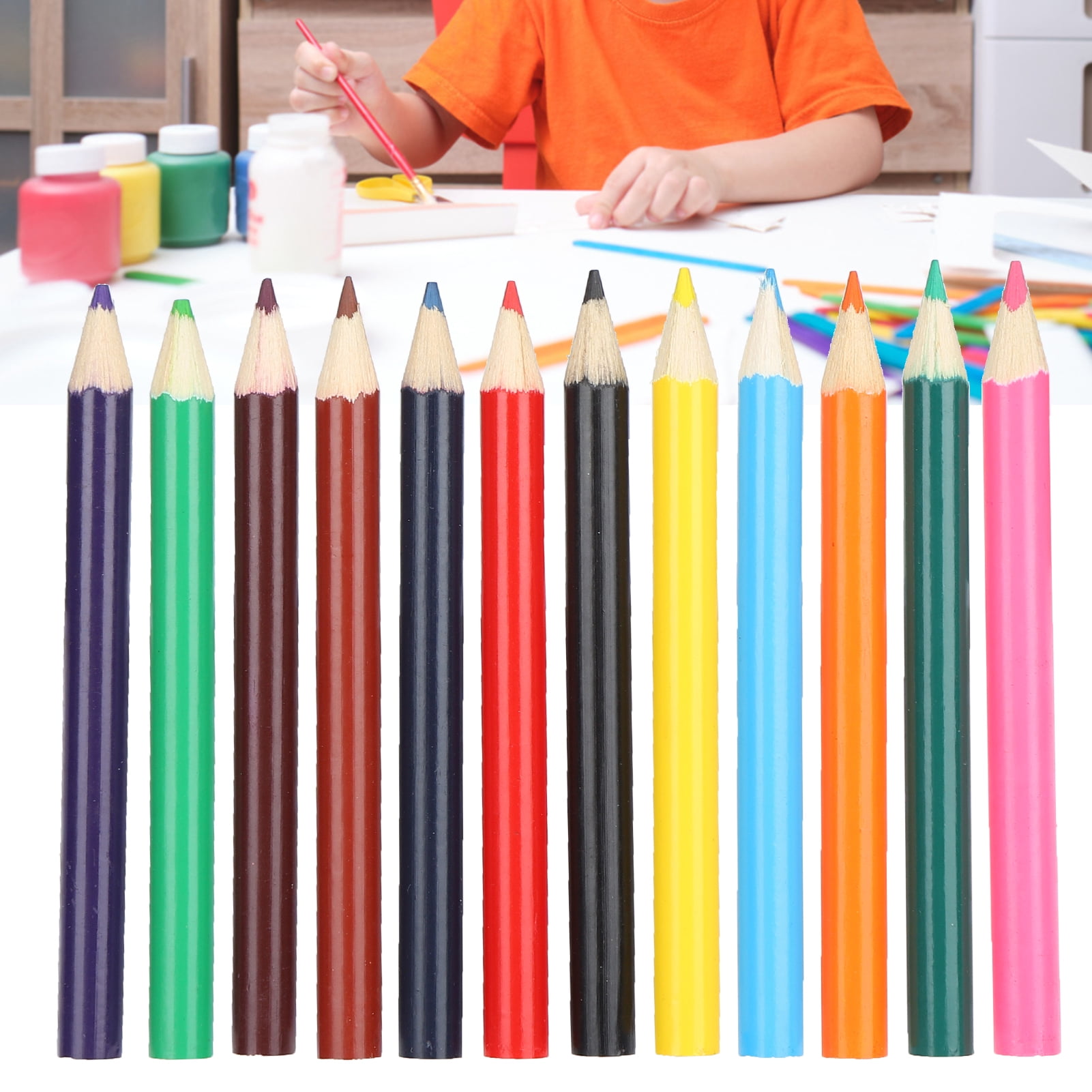 EOTVIA Mini Drawing Colored Pencils Portable Children Writing Sketching ...