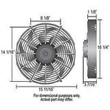 Derale 16116 16" Diameter H.O. Extreme Electric Fan - Walmart.com