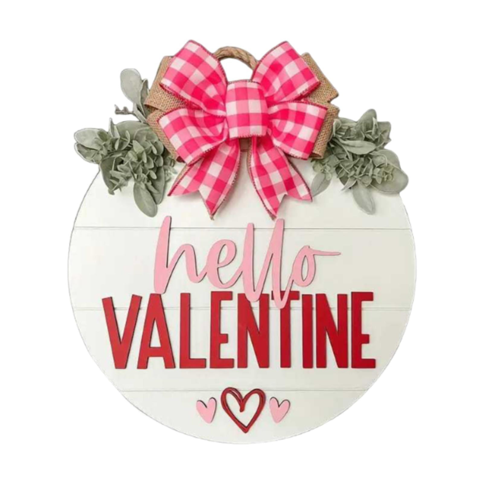 Letrero de feliz San Valentín, letrero de madera colgante, letrero ...