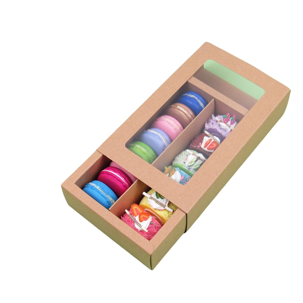 TureClos Cupcake Biscuits Package Box Party Single Use Portable ...