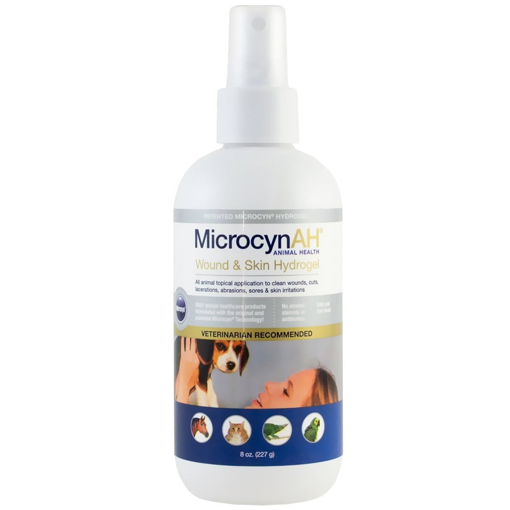 Microcyn Wound & Skin Care Hydrogel All Stages Dog & Cat Spray 8 Oz ...