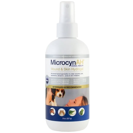 MicrocynAH Wound and Skin Care Hydrogel for Dogs | Non-Toxic Spray ...