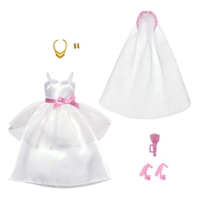 Barbie Fashion Pack of Doll Clothes, Complete Look Set with Flower ...