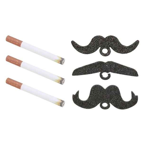 Disfraz de bigote falso, bigotes falsos, juego de cigarrillos, barba ...