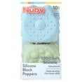 Nuby Silicone Block Poppers Sensory Teether Toy for Babies, Blue/Green ...