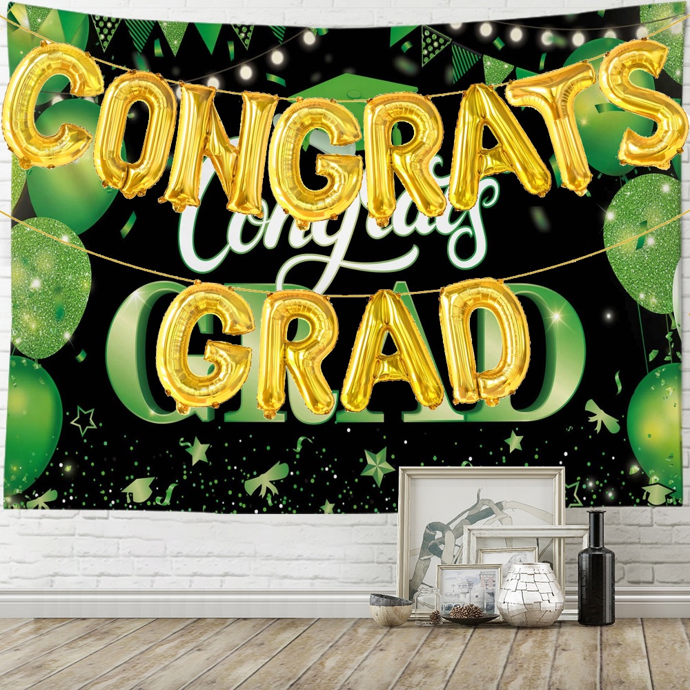 Grade Graduation Backdrop Banner with GRAD Balloons Class of 2023 Fifth ...