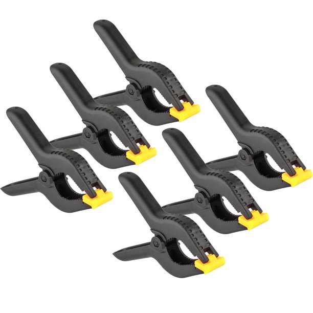 Wideskall 6" inch Nylon Plastic Spring Clamps (Pack of 6) - Walmart.com ...