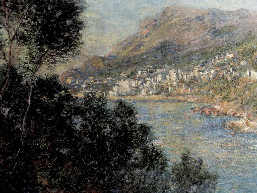 Laminated Claude Monet Monte Carlo Vue Du Cap Martin 1884 Impressionist ...