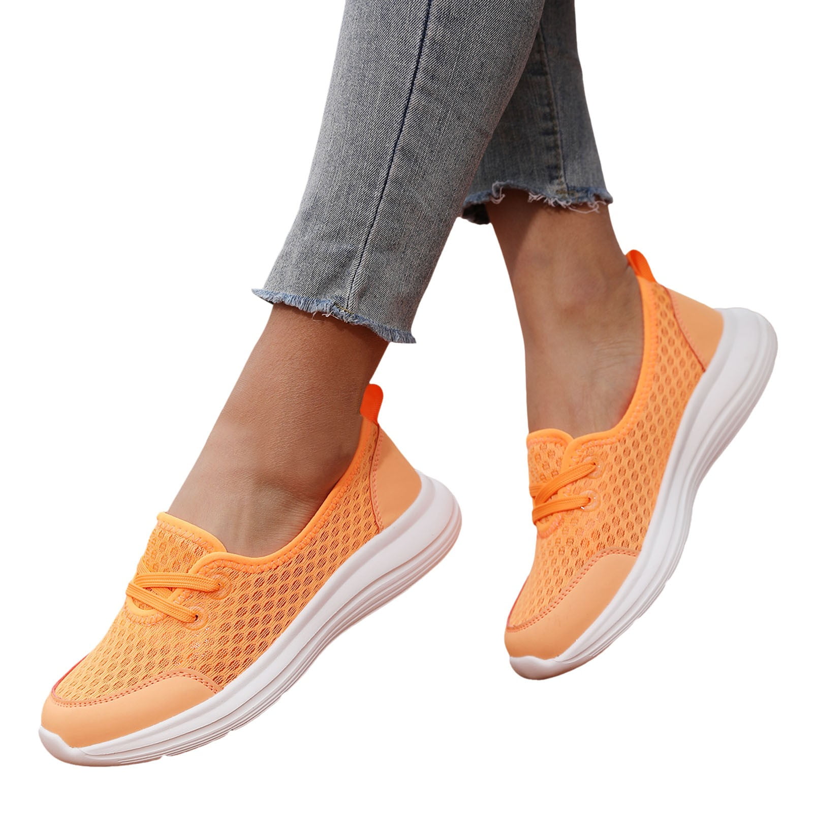 Click here for Dakaela Womens Slip On Walking Shoes Mesh Casual R... prices