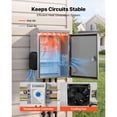 Chateauy 20×16×8 Inch IP65 Ventilated Stainless Steel Outdoor Junction ...