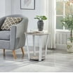 Free Shipping! Creative Co-Op Ergo Pedestal Cocktail Side Table, Black ...