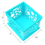 Storex Mini Crate, Teal, 12-Pack - Walmart.com