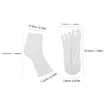2pcs Uv Socks for Gel Pedicure Lamp - Anti Foot Covers Nail Polish ...
