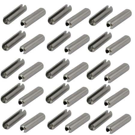 M5x20mm 304 Stainless Steel Split Spring Dowel Tension Roll Pin 30pcs ...
