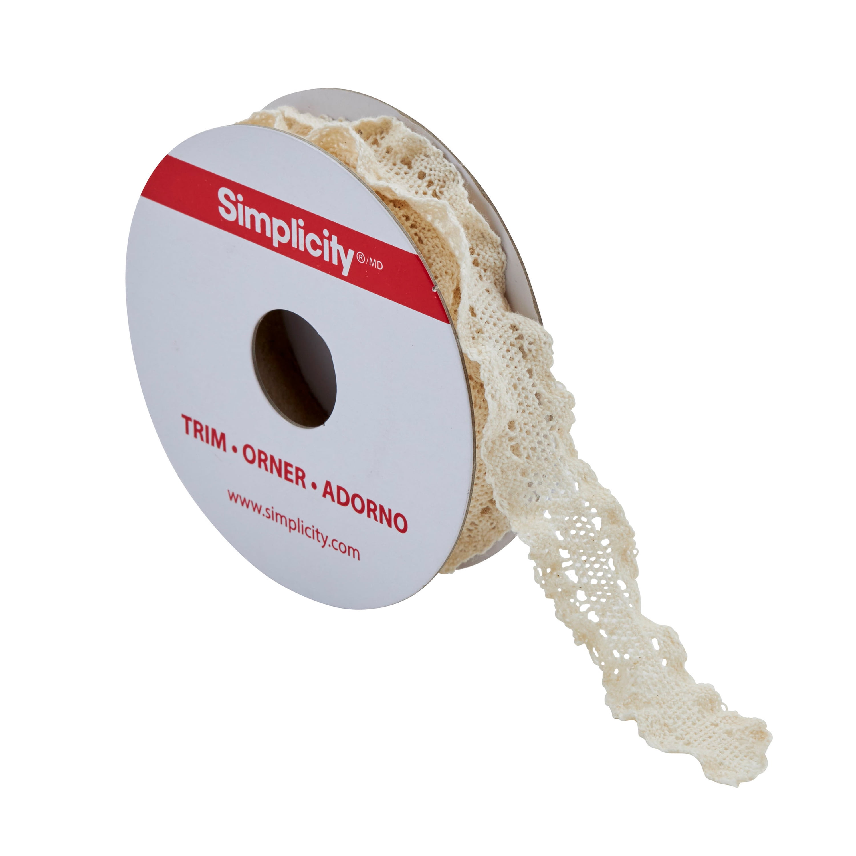 Simplicity Trim, Cream 5/8 inch Elastic Ruffle Trim Great for Apparel ...